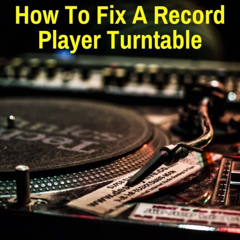 How To Fix A Record Player Turntable